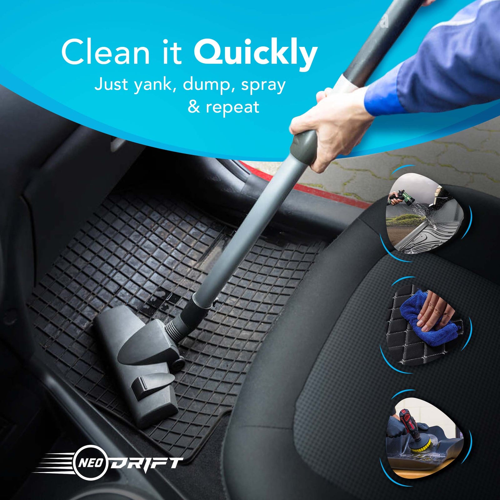 Buy Neodrift 7D Mats for Maruti Suzuki Dzire | Best Car Floor Mats