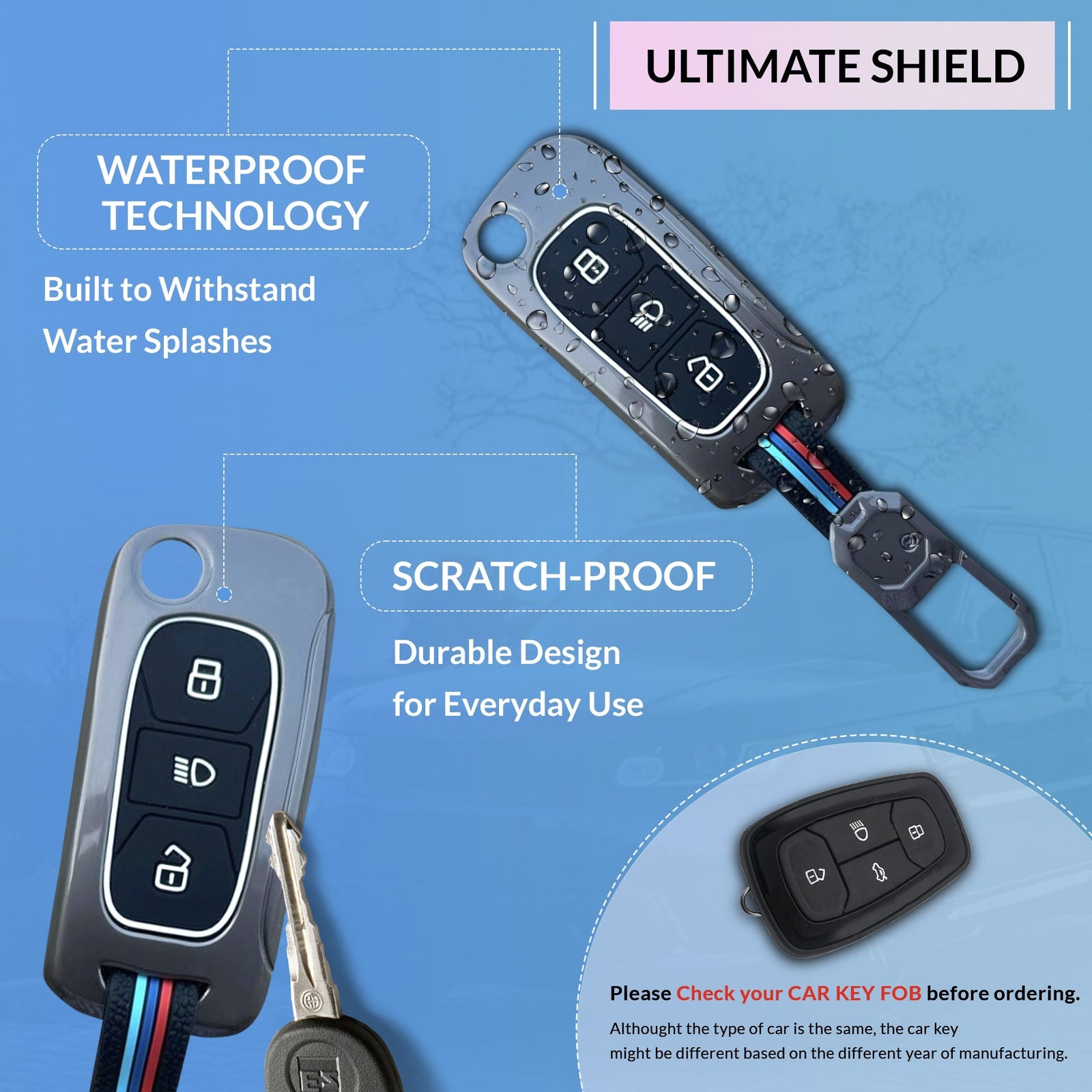 Neodrift KeyShield | Best Car Key Cover for Tata Nexon