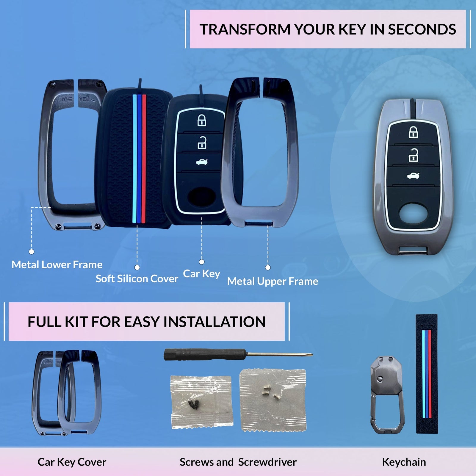 Neodrift KeyShield | Best Car Key Cover for Toyota Innova Hycross