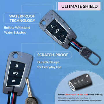 Neodrift KeyShield | Best Car Key Cover for Volkswagen Virtus